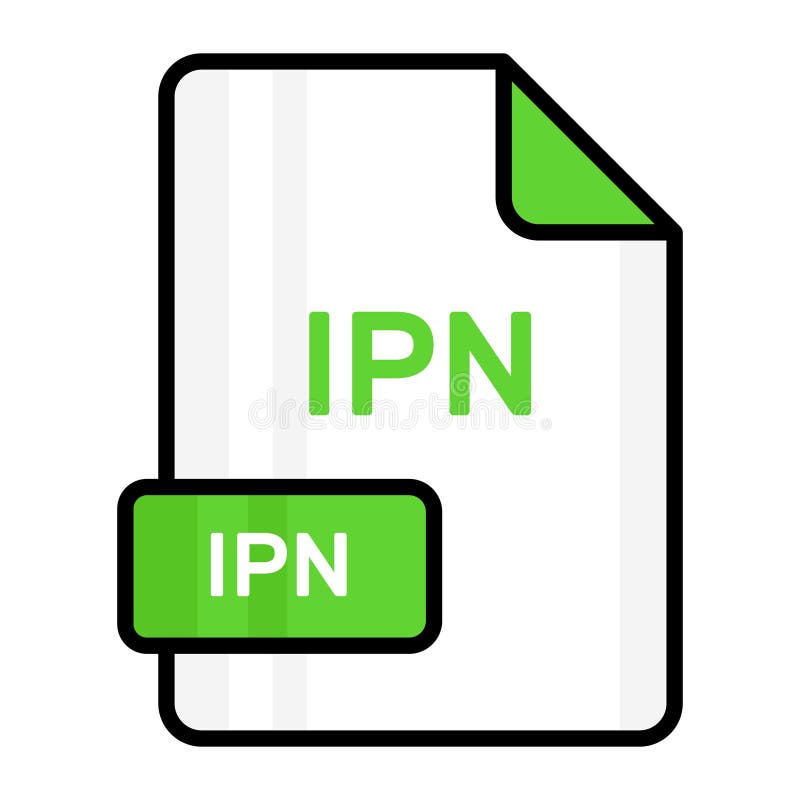 An Amazing Vector Icon of IPN File, Editable Design Stock Vector - Illustration of icon, folder ...