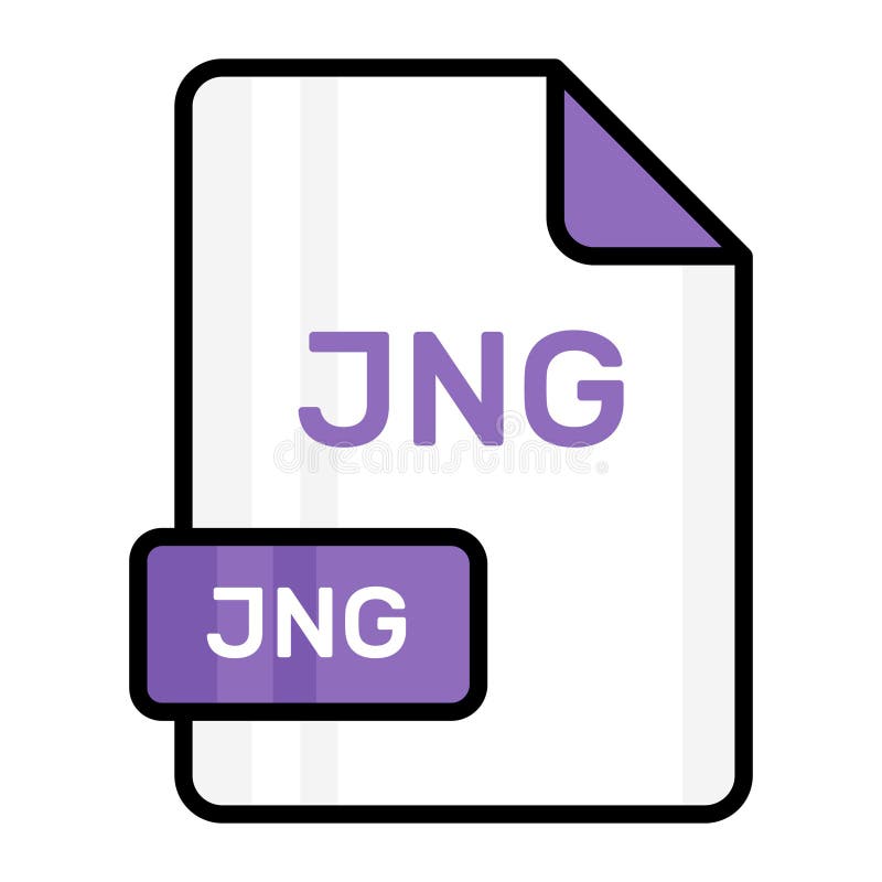 An Amazing Vector Icon of JNG File, Editable Design Stock Illustration ...
