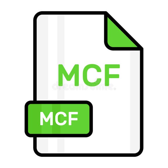 An Amazing Vector Icon of MCF File, Editable Design Stock Vector ...