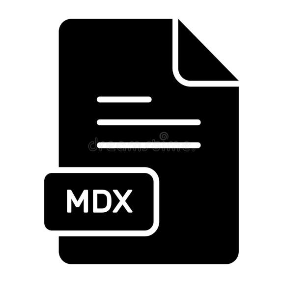 An Amazing Vector Icon of MDX File, Editable Design Stock Vector ...