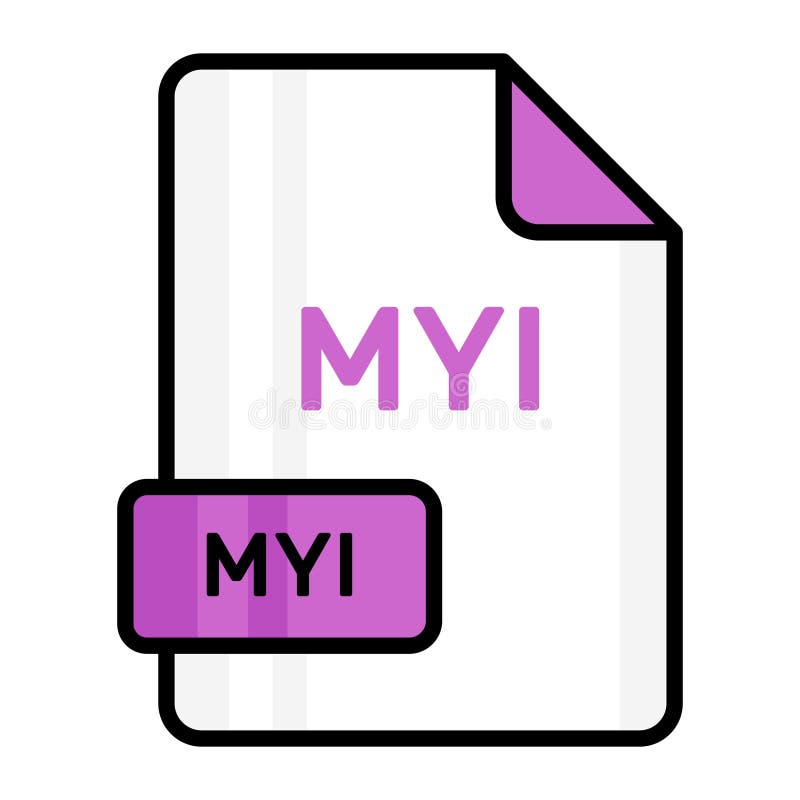 An Amazing Vector Icon of MYI File, Editable Design Stock Vector ...