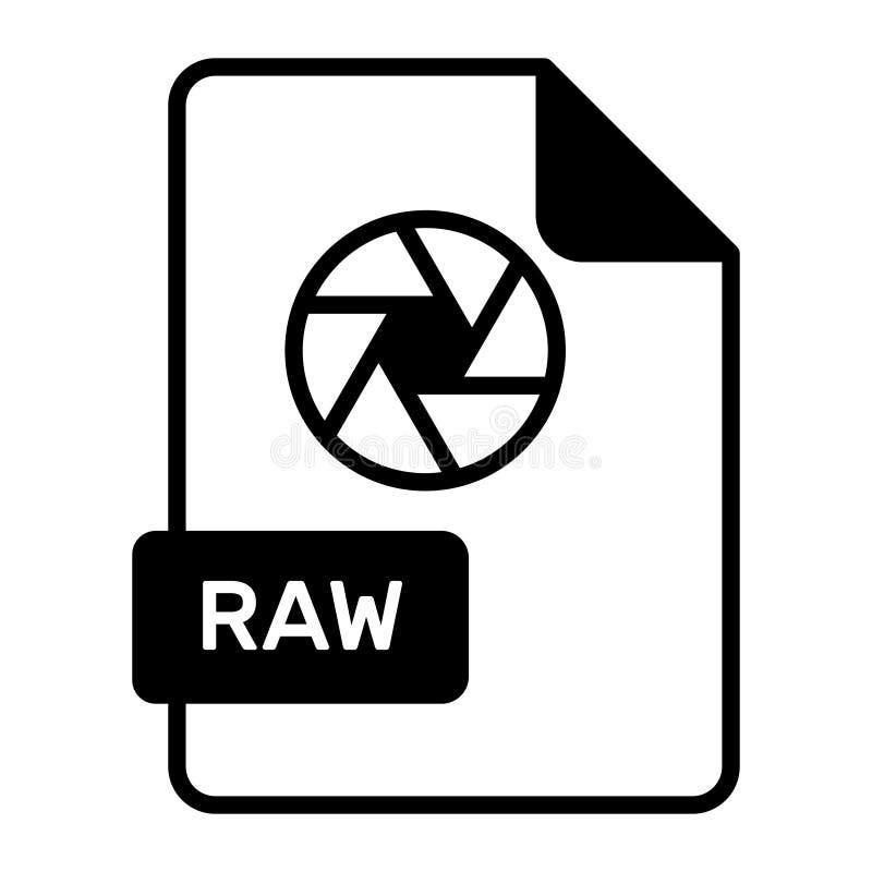An Amazing Vector Icon of RAW File, Editable Design Stock Vector ...