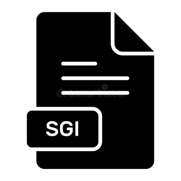 An Amazing Vector Icon of SGI File, Editable Design Stock Vector ...