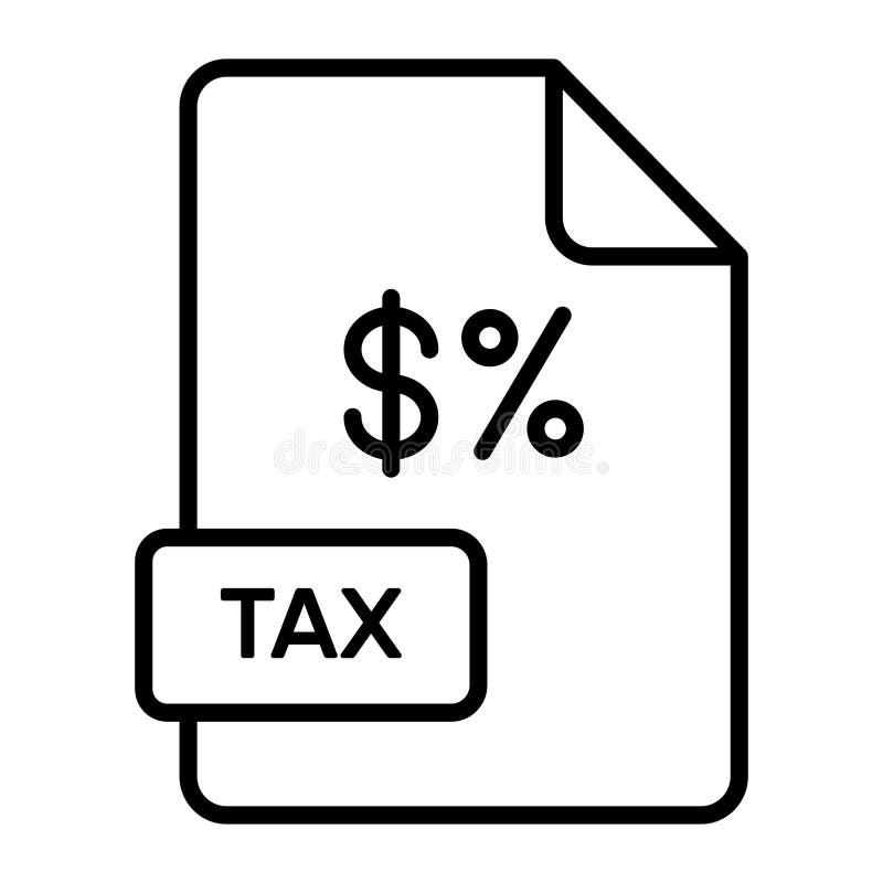 An Amazing Vector Icon of TAX File, Editable Design Stock Vector ...