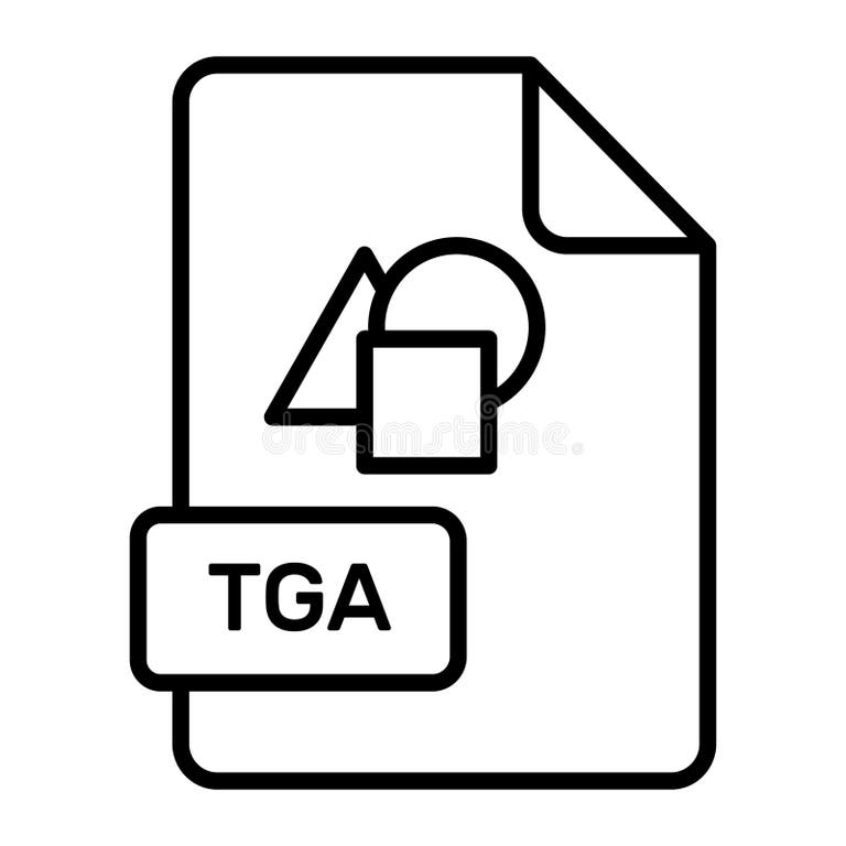 An Amazing Vector Icon of TGA File, Editable Design Stock Vector ...