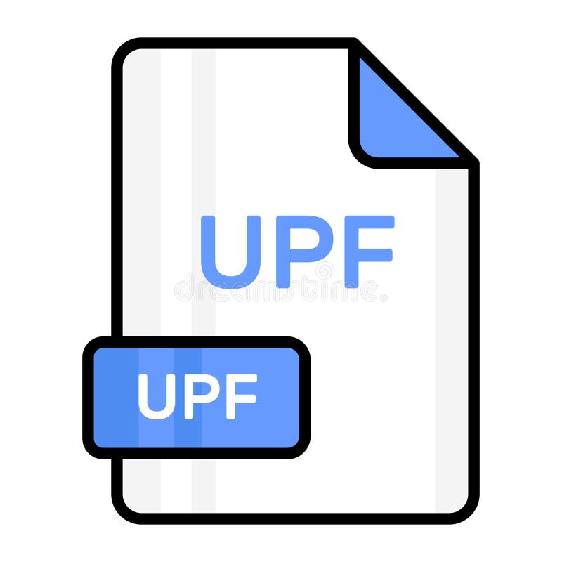 An Amazing Vector Icon of UPF File, Editable Design Stock Vector ...