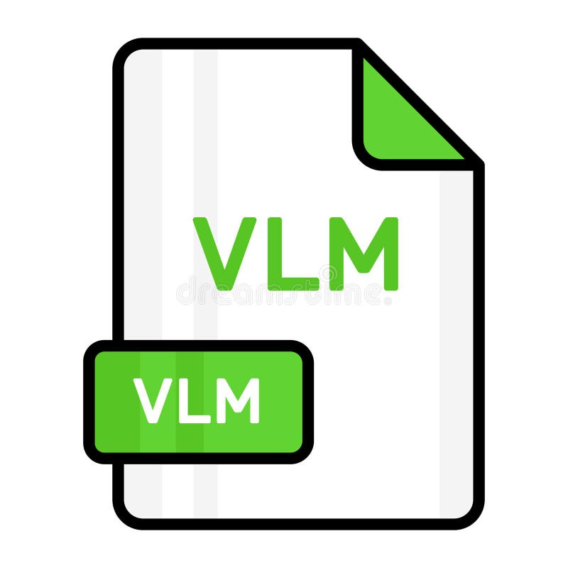 An Amazing Vector Icon of VLM File, Editable Design Stock Vector ...