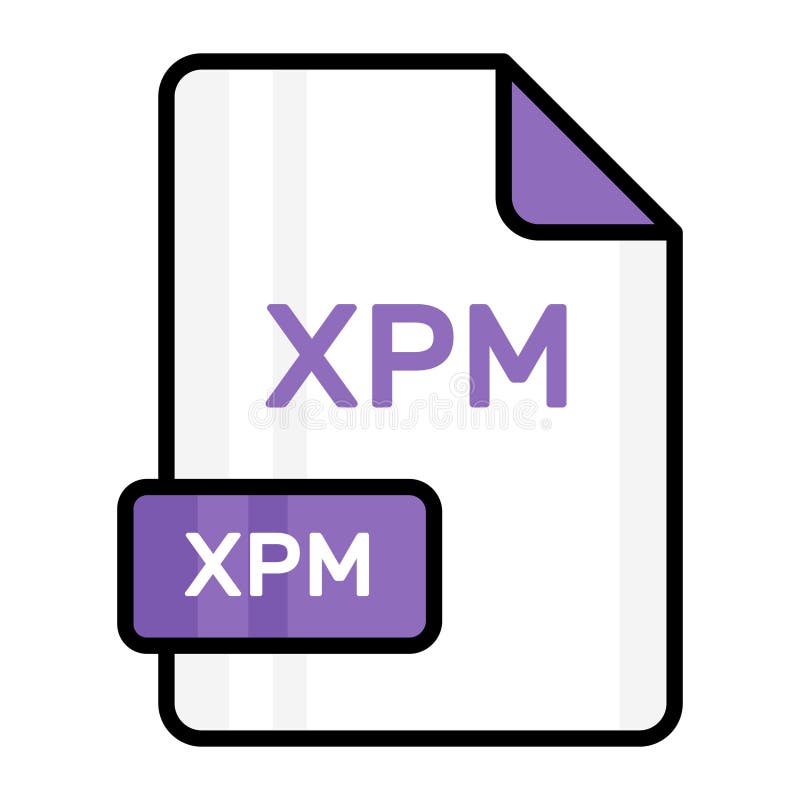 An Amazing Vector Icon of XPM File, Editable Design Stock Vector ...