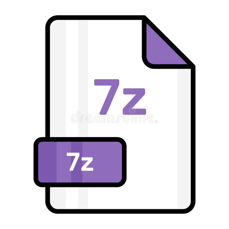 An Amazing Vector Icon of 7z File, Editable Design Stock Vector ...