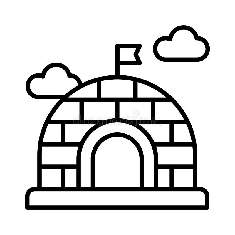 An Amazing Vector of Igloo in Modern Style, Ready To Use Icon Stock ...