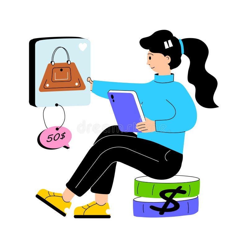 Amazing Vector Illustration of Product Searching Stock Vector ...