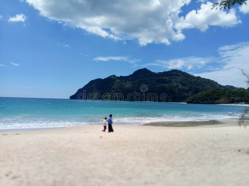 Amazing View of Beach in Aceh Stock Photo - Image of horizon, lagoon ...