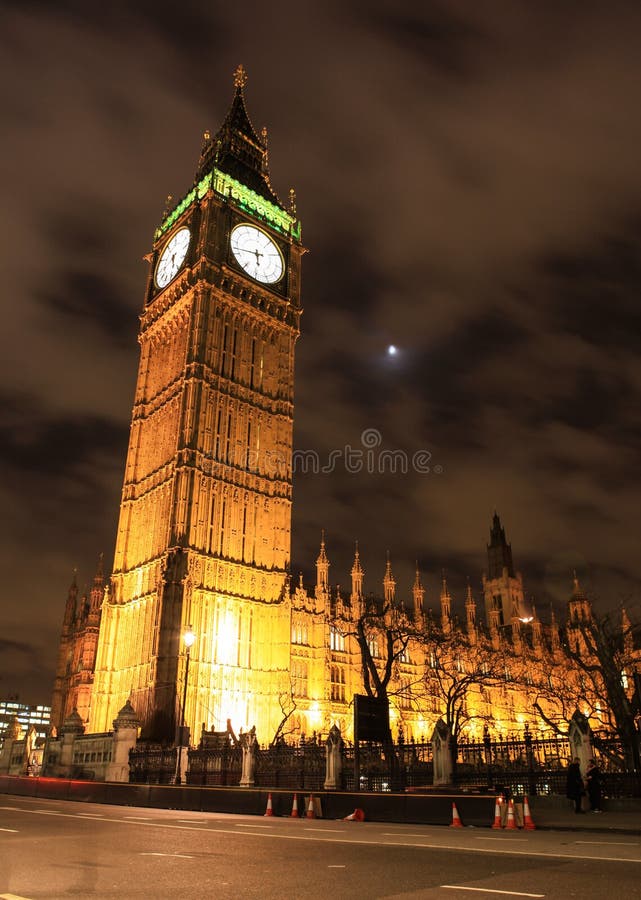 Amazing View of Big Ben at Night Stock Image - Image of boat, english ...