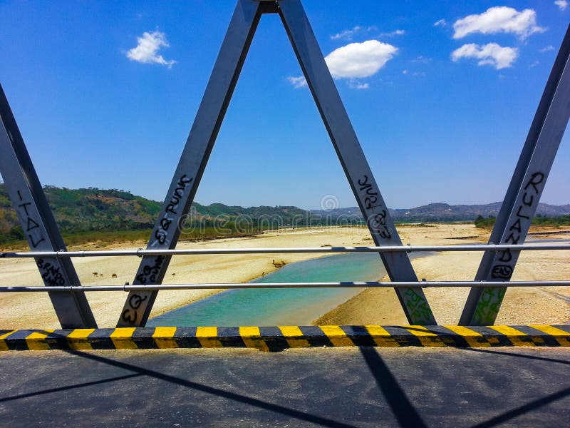 Amazing view on bridge stock photo. Image of tower, blue - 178693564