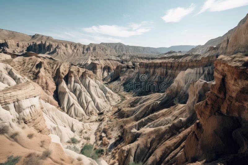Amazing View of Canyon with Towering Cliffs and Rock Formations in the ...