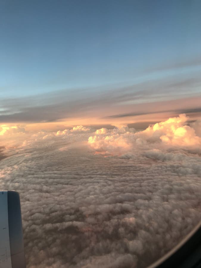 Amazing View of the Clouds from a Plane Stock Image - Image of plane ...