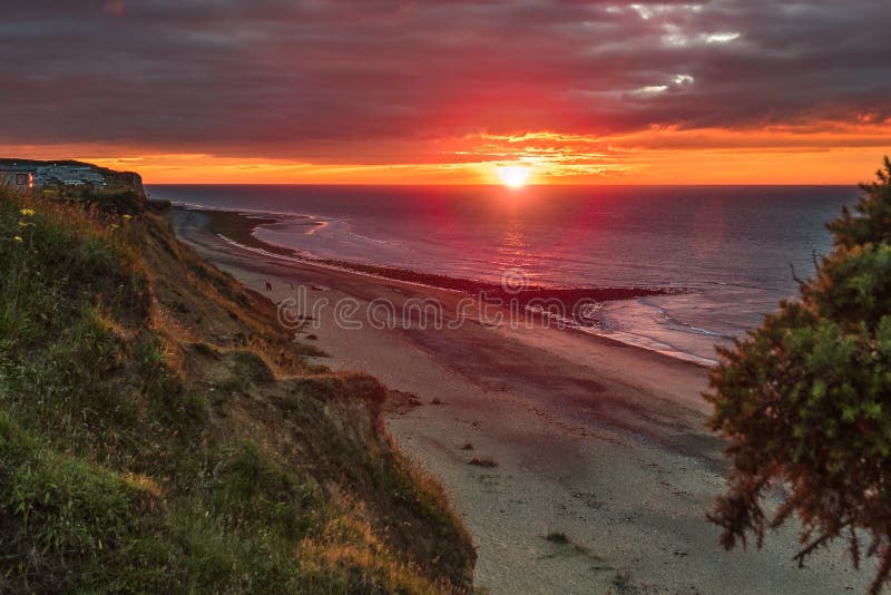 Amazing View of the Coast and Cliffs at Sunset Stock Image - Image of ...
