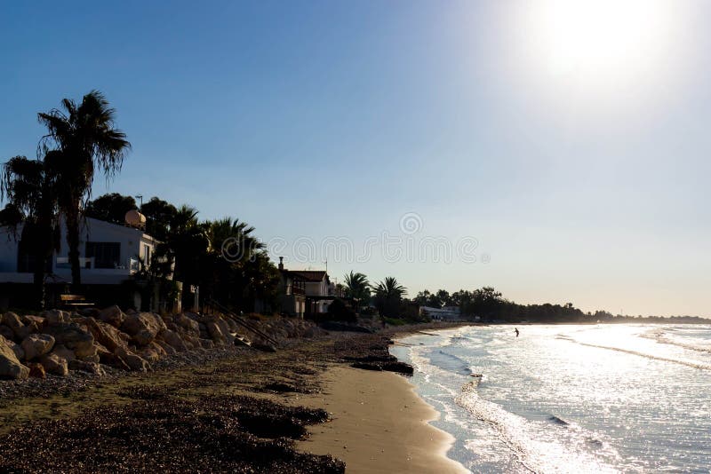 Amazing View of Coastal Area in Cyprus. Stock Image - Image of wave ...