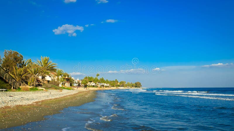Amazing View of Coastal Area in Cyprus. Stock Image - Image of tropic ...