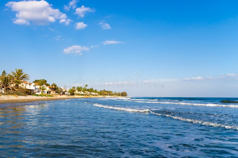 Amazing View of Coastal Area in Cyprus. Stock Photo - Image of ...
