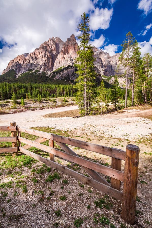 Amazing View of Dolomites in Spring, Italy Stock Image - Image of ...