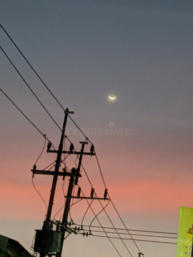 Amazing View of the Evening Sky Surabaya Indonesia Stock Image - Image ...