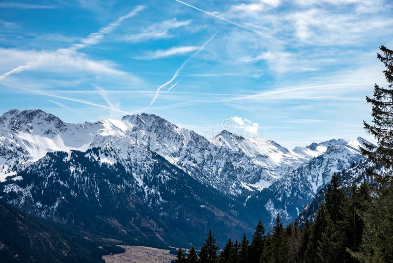 Amazing View of the German Alps Stock Image - Image of parks, europe ...