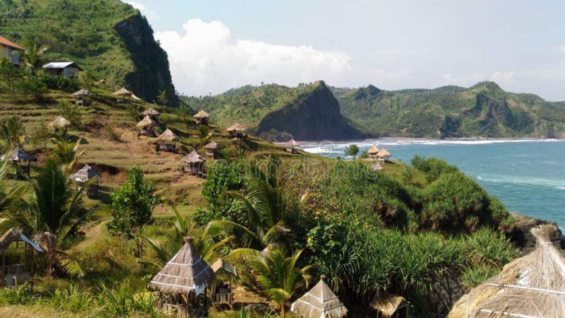 Amazing view from hill editorial photo. Image of beach - 84305931