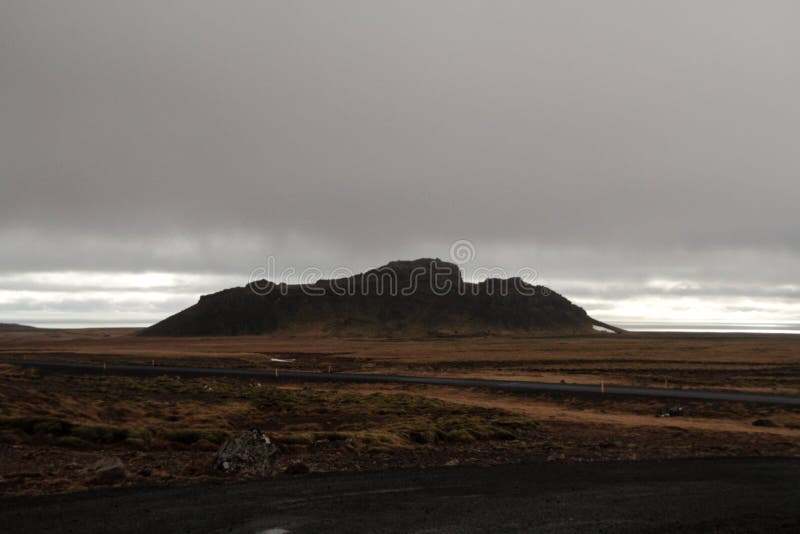 Amazing View of Iceland Landscape on Beautiful Mountains Background ...