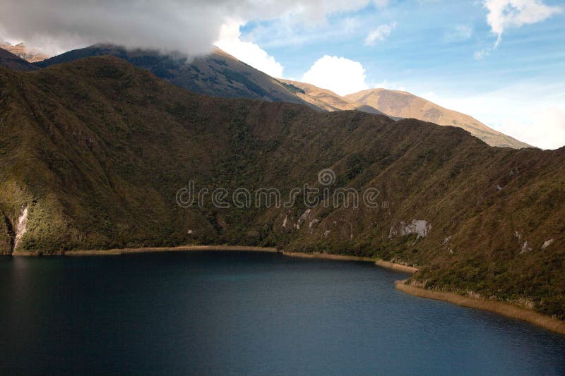 Amazing View of the Laguna De Cuicocha Lake in Ecuador Stock Image ...