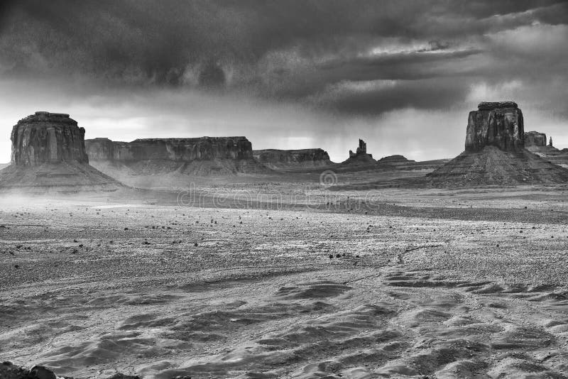 Amazing View of Monument Valley Buttes in Arizona Stock Image - Image ...