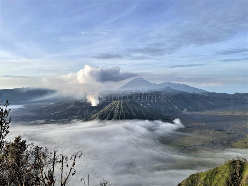 Amazing View of Mount Bromo Stock Photo - Image of mountain, nature ...