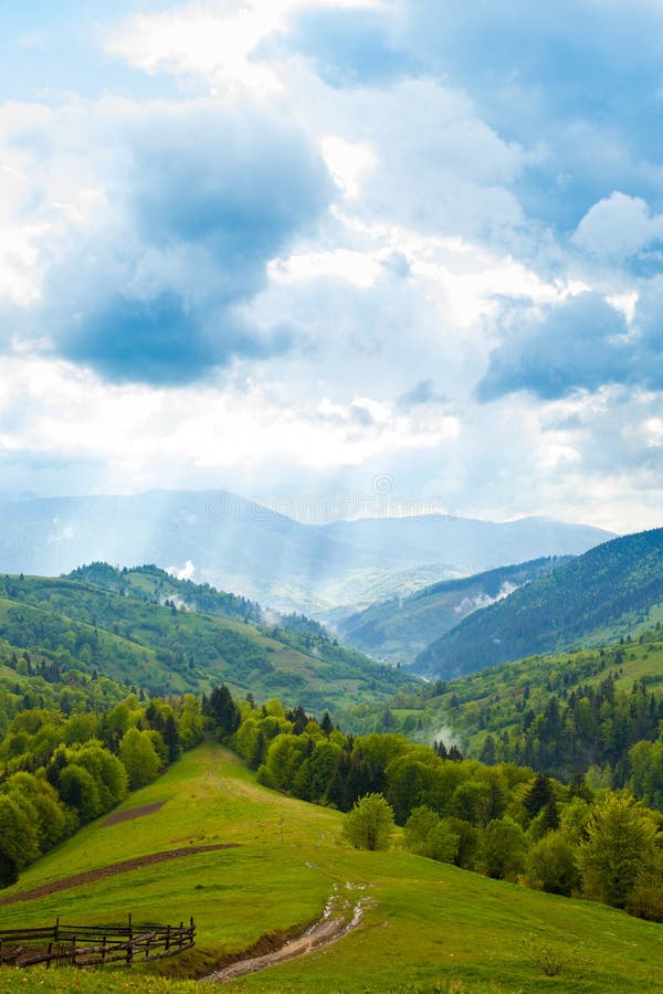 Amazing view from mountain stock image. Image of cloudscape - 82953271