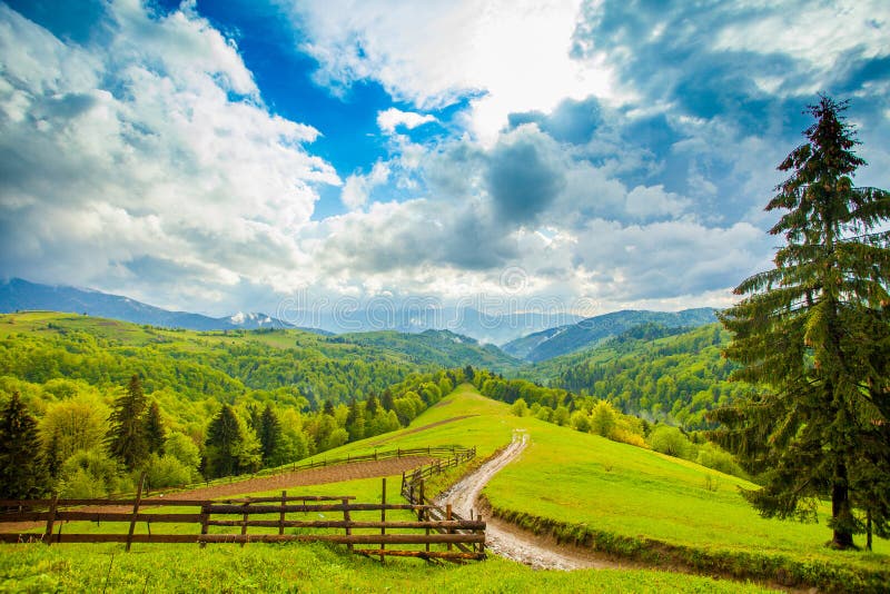 Amazing view from mountain stock photo. Image of brightly - 82953484