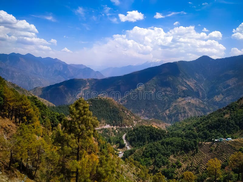 Amazing View of the Mountains from Above with Sky Stock Photo - Image ...