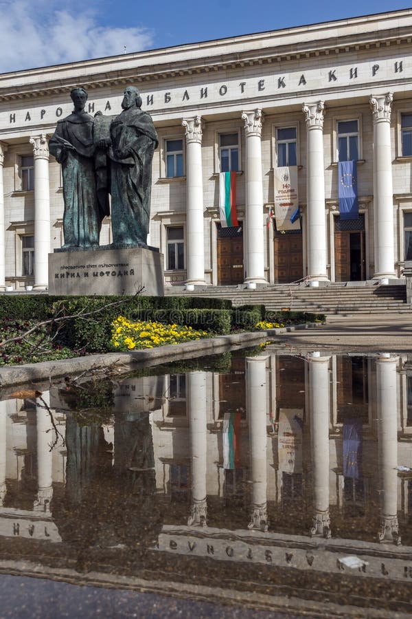 Amazing View of National Library St. Cyril and Methodius in Sofia ...