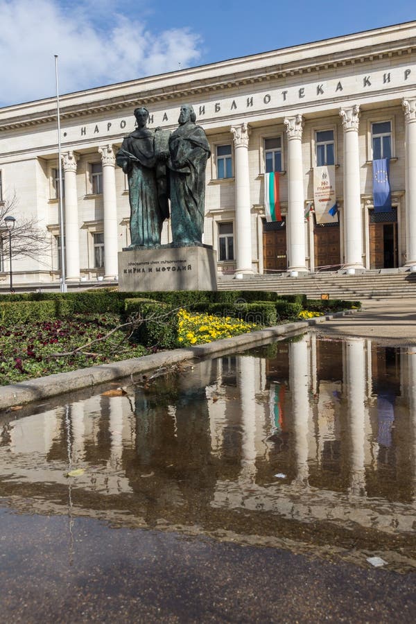Amazing View of National Library St. Cyril and Methodius in Sofia ...