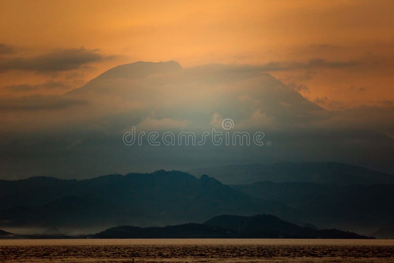 Amazing View of the Volcano Stock Image - Image of nature, indonesia ...