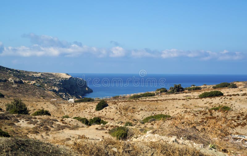 The Amazing View on Water, Crete, Greece Stock Image - Image of ...