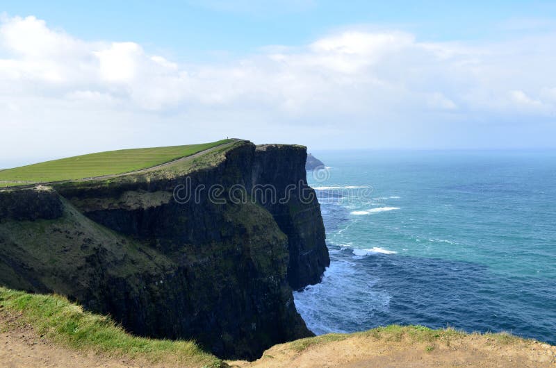 Amazing Views of the Scenic Cliff`s of Moher in Ireland Stock Image ...
