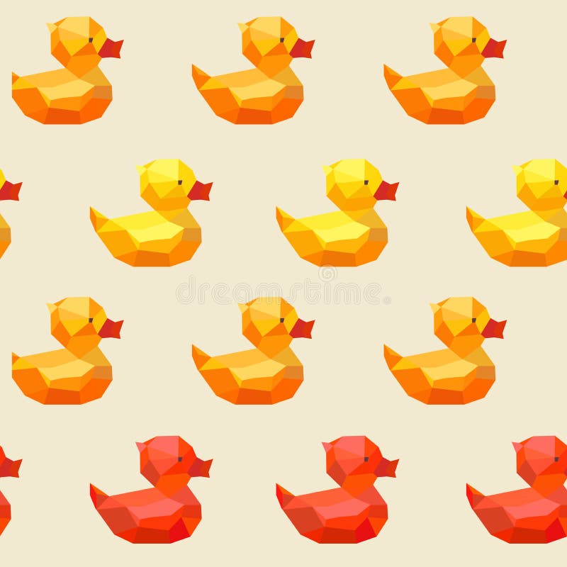 Amazing Vintage Duck Colorful Pattern Stock Vector - Illustration of ...
