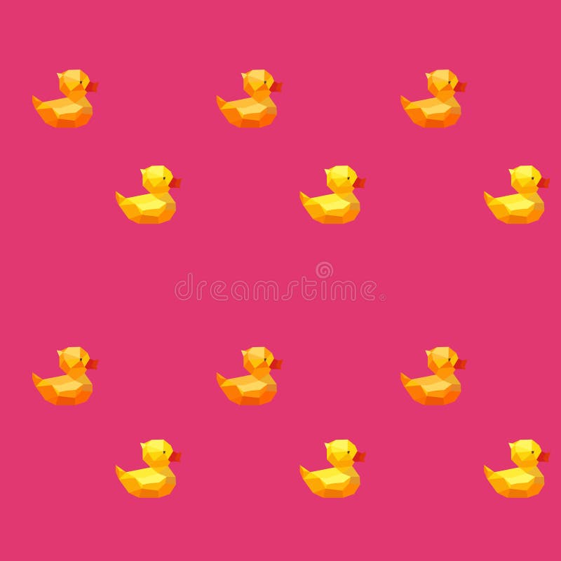 Amazing Vintage Duck Pink Pattern Stock Vector - Illustration of ...