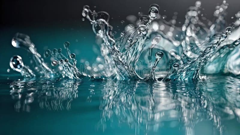 Amazing Visualization of Air Splashes in the Air. Stock Footage - Video of background, design ...