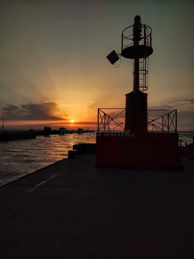 Amazing Warm Sunset by the Sea Stock Photo - Image of evening, morning ...