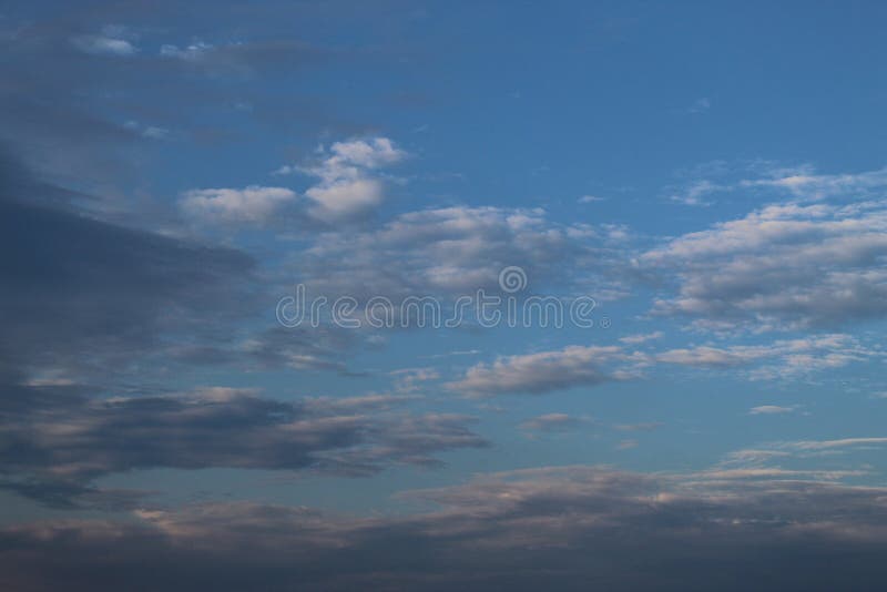 Amazing Weather after the Rain. Beautiful Nature Blue Cloud Sunlight ...