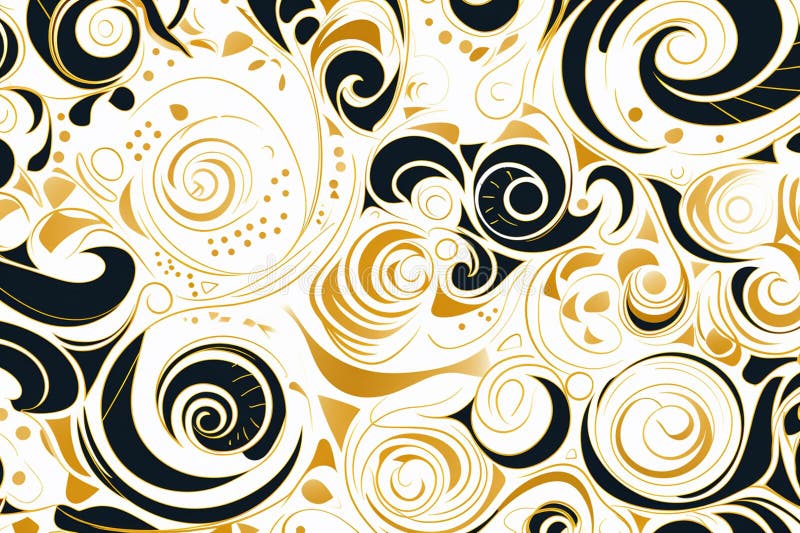 Amazing Black and White Maori Pattern Stock Illustration - Illustration ...