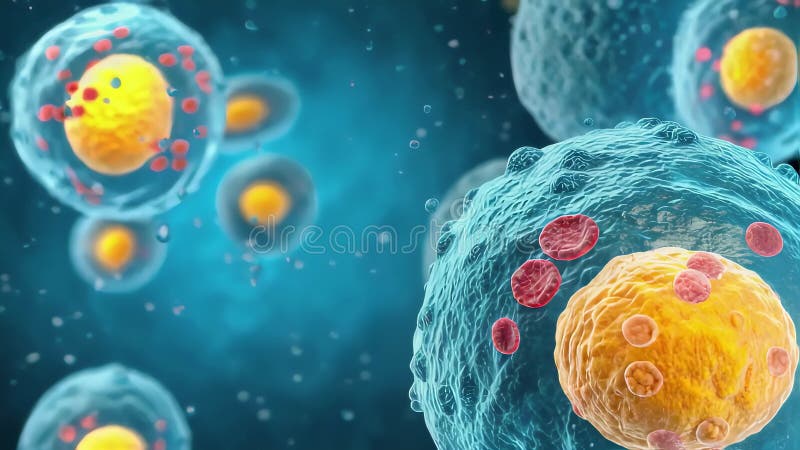 The Amazing World of Cells: Biological Structures in Detail Stock ...