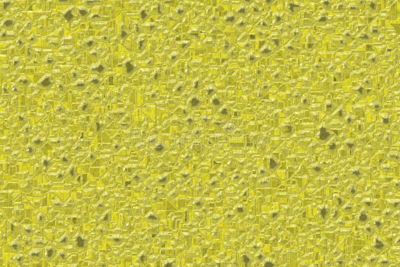 Amazing Yellow Optic Crystals Pattern Digital Art Background or Texture ...