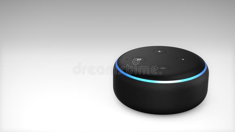Amazon Alexa Echo Dot 3rd Generation Editorial Photo - Illustration of ...