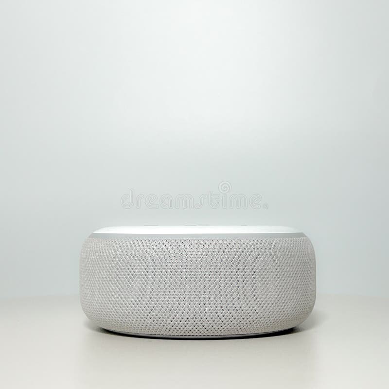 An Amazon Alexa on a White Background Editorial Photo - Image of ...